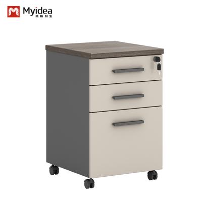 China Flexible And Silent Mobile Board Activity Cabinet For Office Document And Data Storage, Low Cabinet With Lock, Staff Desk Side Office Cabinet for sale