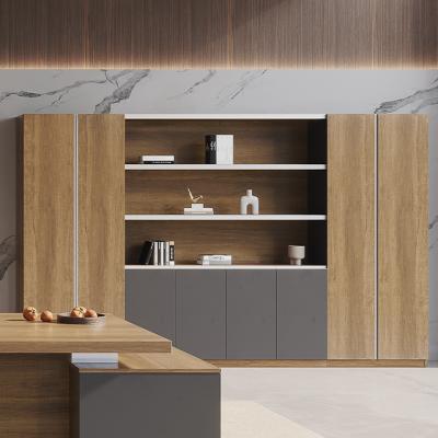 China Large Office Back Cabinet With Aluminum Alloy Edging Design, Book Display, Independent Office Back Cabinet for sale