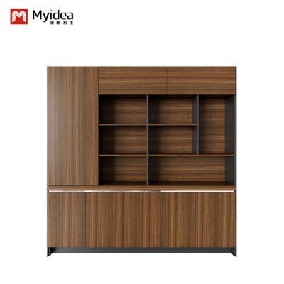 China File Cabinet Wooden Grid Cabinet File Cabinet Floor Display Cabinet Office Bookshelf Storage Cabinet for sale