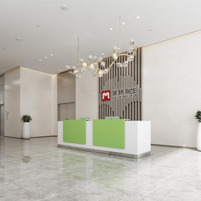 China Color Collision, Innovative Design, Company Front Desk, Grand And Luxurious Reception Desk, Hotel Lobby, Cashier Desk, Table for sale