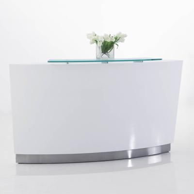 China Company front desk, reception desk, bar counter, light luxury, high-end feeling, hotel restaurant, baking paint process, cashier counter for sale