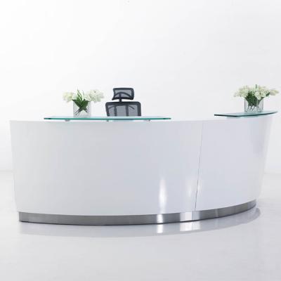 China Company front desk, reception desk, bar counter, light luxury, high-end feeling, hotel restaurant, baking paint process, cashier counter for sale