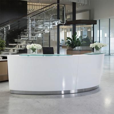 China Company front desk, reception desk, bar counter, light luxury, high-end feeling, hotel restaurant, baking paint process, cashier counter for sale