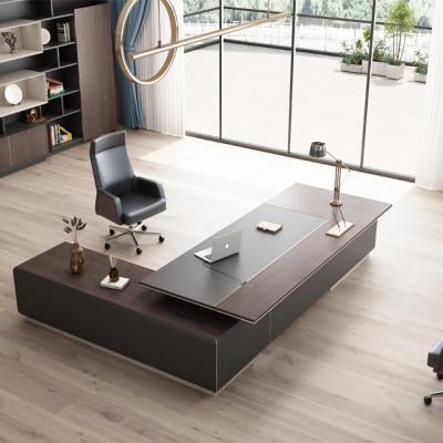 China Office Desk, Boss'S Desk, Simple Modern Large Shift Desk, Office Desk And Chair Combination, Light Luxury High-End CEO Manager'S Desk for sale