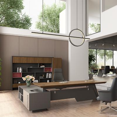 China Office Desk Simple Modern CEO Desk Manager Desk Supervisor Desk Large Class Desk Office Computer Desk And Chair Combination Boss Desk for sale