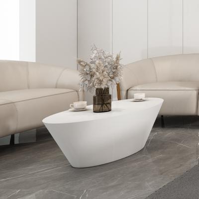 China White Glossy Painted Coffee Table With Unique Texture, Coffee Table, Reception Area, Coffee Table, Sofa for sale