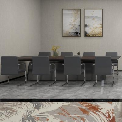 China Modern minimalist large solid wood conference table, Nordic business negotiation chief reception table, solid wood table supporting customization for sale