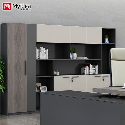China customization Office Stylish Multi-layer Design High Cabinet with Wardrobe Style, CEO Back Cabinet Multifunctional Storage Item FileCabinet for sale
