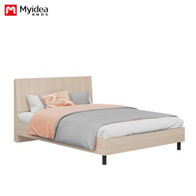 China customization Single Soft and Comfortable Apartment Bed Board with Charging Port Convenient Single Bed Simple Homestay Bed for sale