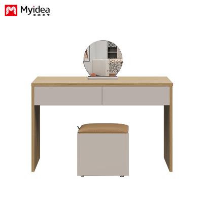 China Myidea Customizable Mirror Drawer Desk, Bedroom Dressing Table, Desk and Chair Combination for sale