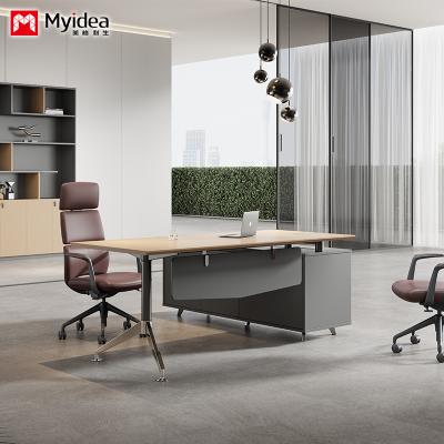 China Myidea Export Foreign Trade Independent Desk with Baffle Desk Company Employee Office Desk Matching File Cabinet for sale
