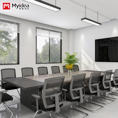 China Morandi Color Conference Table Routing System Company Office Meeting Room Reception Desk and Chair Combination for sale
