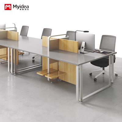 China Office Desk, Staff Workstation, Modern Minimalist Screen Booth, 4-person 6-person Office Desk and Chair Combination for sale