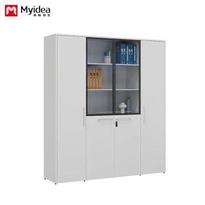 China Unique File Cabinet Office Foshan Factory Direct Supply Lock the Cabinet with a Key Glass Door Filing Cabinet for sale