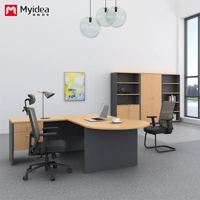 China L-Shaped Executive Desk, Melamine Board Material, Spacious Corner Workstation for Office for sale