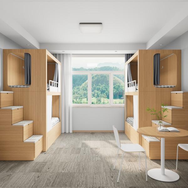 Quality Single Capsule Pod Twin Loft School Dormitory Bunk Bed for sale