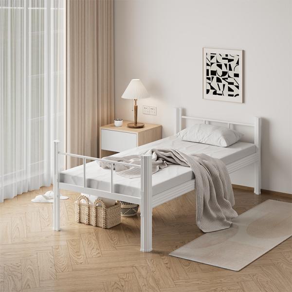 Quality Student Dormitory Bed Single layer Iron Frame Bed for sale