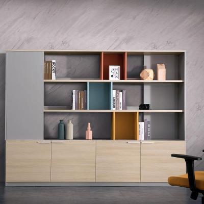 China Nordic Oak Color File Cabinet Upper Display Cabinet for sale