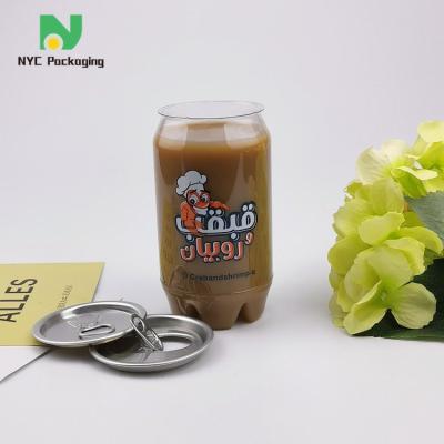 China Portable 11.15oz Plastic Beverage Cans Packaging Logo Printing for sale