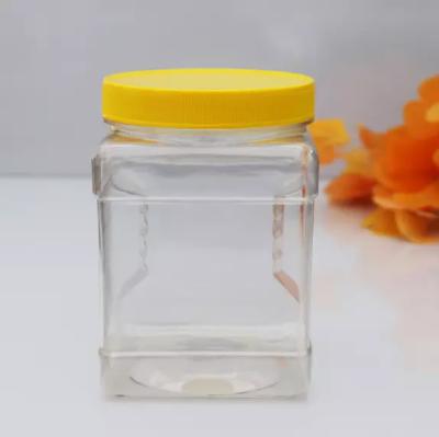 Cina 850ml - bocca del barattolo di plastica della presa del quadrato dell'animale domestico 5000ml l'ampia per i pp avvita il coperchio in vendita