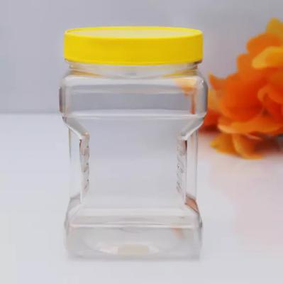Cina 850ml - bocca del barattolo di plastica della presa del quadrato dell'animale domestico 5000ml l'ampia per i pp avvita il coperchio in vendita