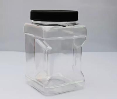 Cina 850ml - bocca del barattolo di plastica della presa del quadrato dell'animale domestico 5000ml l'ampia per i pp avvita il coperchio in vendita