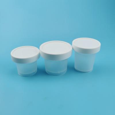 Cina barattoli di plastica dell'alimento 100ml con il contenitore di Forest Clear Ice Cream Yogart del coperchio in vendita
