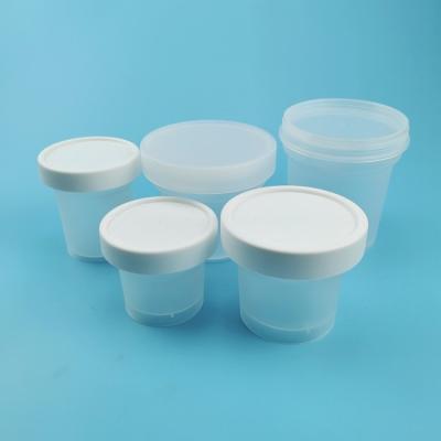 Cina barattoli di plastica dell'alimento 100ml con il contenitore di Forest Clear Ice Cream Yogart del coperchio in vendita