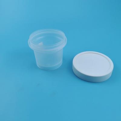 Cina barattoli di plastica dell'alimento 100ml con il contenitore di Forest Clear Ice Cream Yogart del coperchio in vendita
