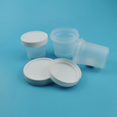 Cina barattoli di plastica dell'alimento 100ml con il contenitore di Forest Clear Ice Cream Yogart del coperchio in vendita