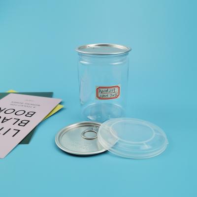 Cina Barattoli di plastica trasparenti dell'alimento PER ANIMALI DOMESTICI di 211# 65mm 280ml 20g in vendita