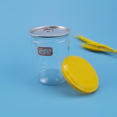 China 500ML Middle Size Plastic Food Cans For Dried Fruit for sale