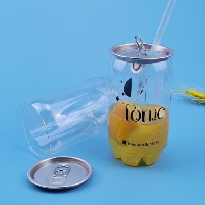 中国 0.35LペットAluの明確で透明なふたのプラスチック缶ビール 販売のため