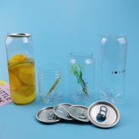 China EOE 202# 52MM 300ml Clear Plastic Beverage Cans for sale