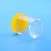 China 900ML Screwed Capped Plastic Round Plastic Screw Cap Jars for sale