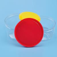 China Reusable 99mm Embossed Logo Plastic Tin Lid Covers for sale