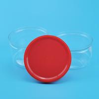 China Reusable 99mm Embossed Logo Plastic Tin Lid Covers for sale
