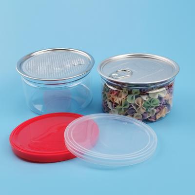China 400ML 401# 900mm Wide Mouth Plastic Food Cans With Easy Open Lid for sale