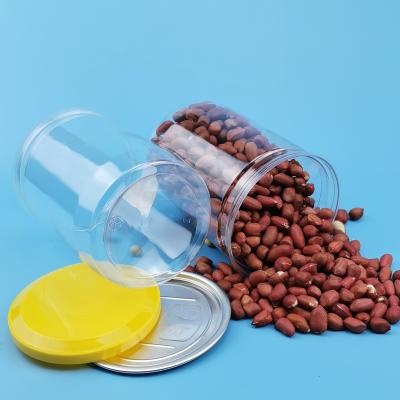 China Airtight PET 0.5L Transparent Biscuits Plastic Food Jars for sale