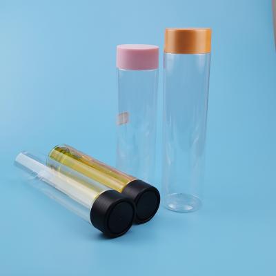 Cina ANIMALE DOMESTICO trasparente Juice Bottle With Screw Cap di plastica di 550ml 29oz in vendita