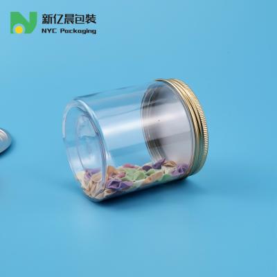 China Customize 150M 180ml 200ml Clear Plastic Food Jars With Lids for sale