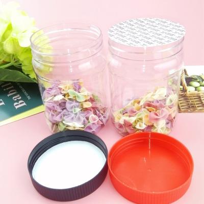 Cina Barattolo di plastica ermetico del giro riciclabile 12oz con il coperchio nero in vendita