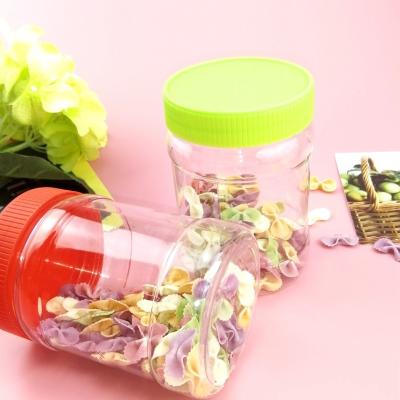 Cina Barattolo di plastica ermetico del giro riciclabile 12oz con il coperchio nero in vendita