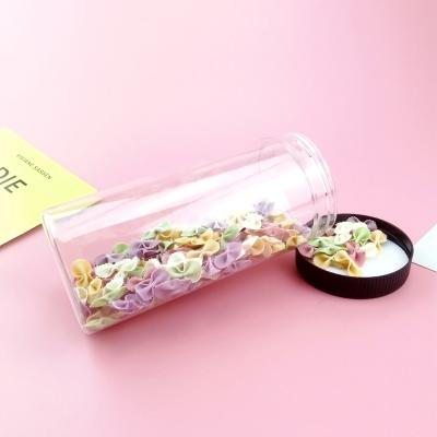 China 20 OZ  600ml FDA Clear Empty Plastic Food Storage Jars With Lids for sale