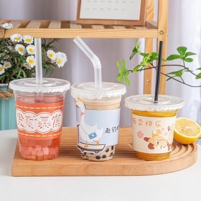 China blasen-Tee-Schalen 16oz 32oz Wegwerffür Juice Non Spill zu verkaufen