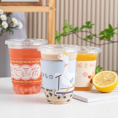 China blasen-Tee-Schalen 16oz 32oz Wegwerffür Juice Non Spill zu verkaufen