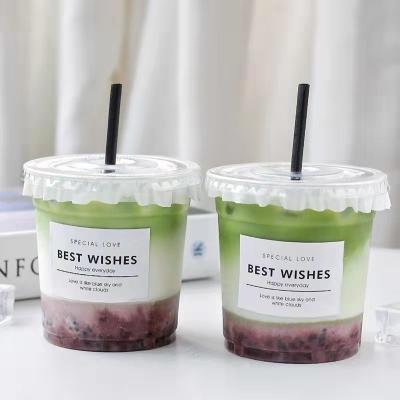 China blasen-Tee-Schalen 16oz 32oz Wegwerffür Juice Non Spill zu verkaufen