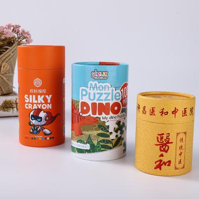 Cina Le latte di plastica dell'alimento del ODM spingono verso l'alto l'imballaggio rotondo del cartone di Kraft del contenitore di cilindro in vendita