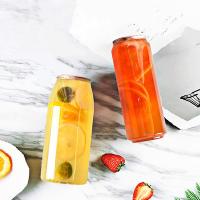 China 350ML 500ML Plastic Drinking Jar Pet Cans For Soft Drinking for sale