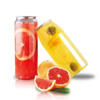 China 350ML 500ML Plastic Drinking Jar Pet Cans For Soft Drinking for sale